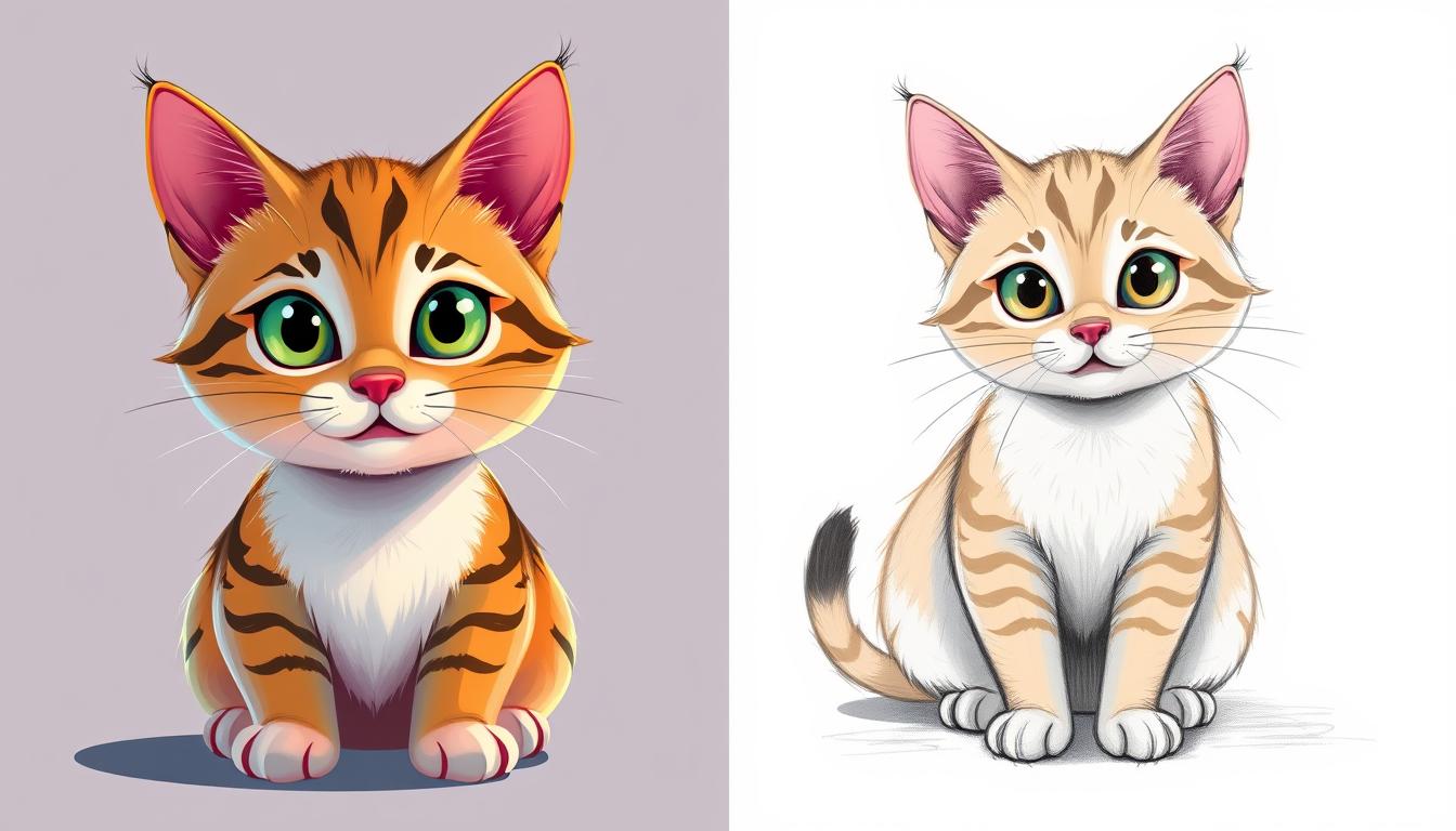 Süße Katze zeichnen - Schritt für Schritt Anleitung